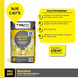 Jual ^.^BERIL66 Mortar Utama MU-200 SkimWall Acian Plester dan Beton ...
