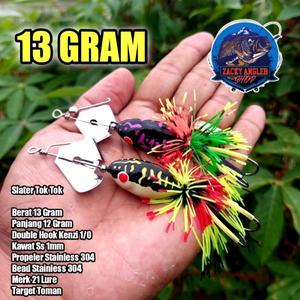Jual SLATER TOK TOK UMPAN CASTING TOMAN 21 LURE - 13 Gram Warna 2 ...