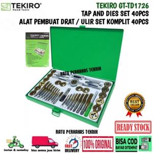Jual TEKIRO HAND TAP SET 40 pcs TAP AND DIES DRAT ULIR TAP BALIK SET ...