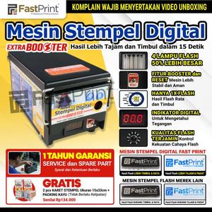 Jual [harana] Fast Print Mesin Stempel Flash Otomatis Warna 4 Lampu Full Plat Besi - 4Lampu ...