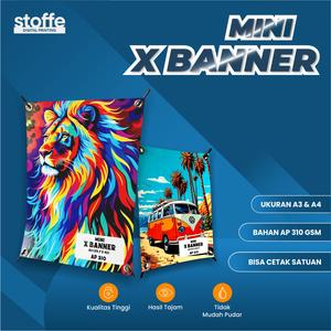 Jual Cetak Mini X Banner A4 A3 / Spanduk Kecil / Spanduk Mini / Xbanner ...