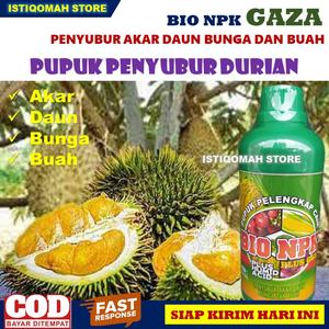 Jual Pupuk Penyubur Akar Daun Bunga dan Buah Tanaman Durian BIO NPK GAZA 500ML Pupuk NPK Cair ...