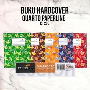 Jual Buku Tulis Hardcover Quarto Paperline 200lembar / Kwarto / Kuarto ...