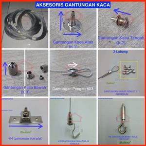Jual ^.^BERIL66 Gantungan Bracket Rak Ambalan Kaca ATAS K1 / Kawat ...
