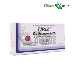 Jual TIRIZ 10MG 1 STRIP 10 TABLET - Jakarta Pusat - Apotek Favorit ...