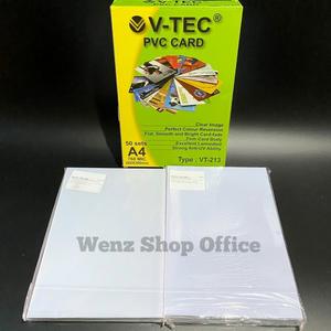 Jual Ready Kertas PVC A4 V-TEC isi 50 lembar PVC Id Card Plastik PVC ...