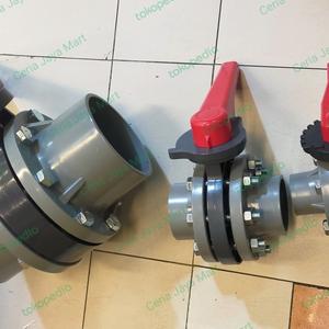 Jual Butterfly Valve Pvc 3 " Inch Set Flange Jis 10K + Baut Mur ...