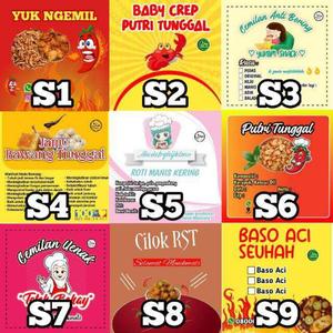 Jual Stiker Label Makanan Custom Sticker Label Kemasan Minuman Jamu ...