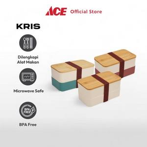 Jual Kris Miku Kotak Makan 2 Tingkat Lunch Box Lunch Box Food Grade ...