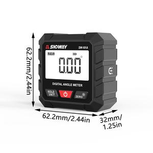 Jual Laser Digital Protractor Angle Measure Inclinometer 4-Sided Magnetic 4x90° Angle ...