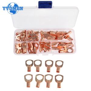 Jual 60pcs Car Auto Copper Ring Terminal Wire Connectors Kit Golden ...