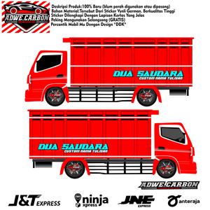 Jual STIKER BAK TRUK/ CUTTING STICKER TRUCK BAK SAMPING DUA SAUDARA ...