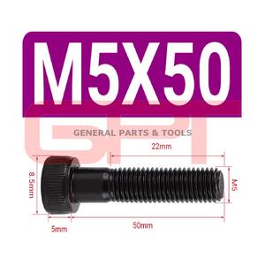 Jual BAUT L BAJA HITAM 12.9 M5X50 / SOCKET CUP SCREW L M5 X 50 / M5X50 ...