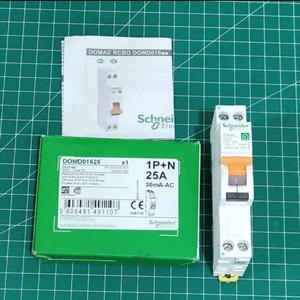 Jual RCBO SLIM Schneider 1P+N C 25A 30mA DOMD01625 RCCB Original Best ...