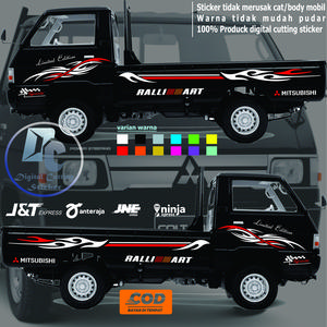 Jual Stiker Mobil Pick Up L300 Sticker Tribal Mitsubishi L 300 Raliart ...