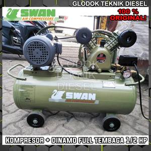 Jual BERKUALITAS SWAN AIR COMPRESSOR (S SERIES) 1/2 HP KOMPRESOR ANGIN ...