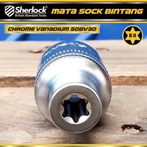Jual Sherlock 1/2 inch Drive Star Socket Kunci Shock Bintang Sok E8 ...