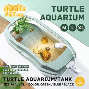 Jual TURTLE TANK TEMPAT KANDANG BAK AQUARIUM AKUARIUM KURA KURA AIR BRAZIL - Tank Hitam, M ...
