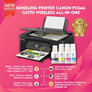 Jual Printer PIXMA Canon G3770 Print-Scan-Copy Wireless InkTank New ...