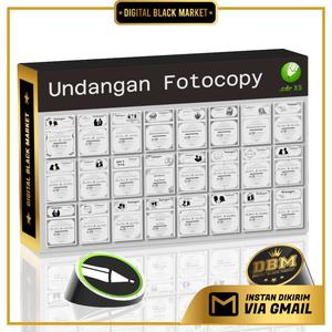 Jual 25 Desain Undangan Fotocopy Format CorelDraw v15 - Jakarta Selatan ...