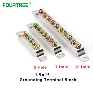 Jual 5/7/10Hole Land Row 1.5*15 Grounding Terminal Block Distribution ...