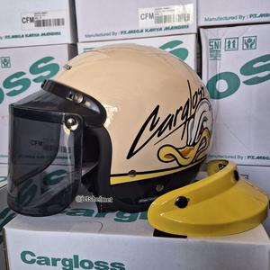 Jual Helm Cargloss speed Duck original free pet - Hitam, M helm pet ...