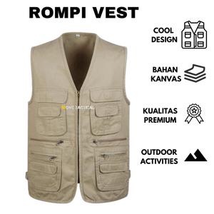 Jual Vest Rompi Premium /Bahan Kanvas Twill Cotton /Rompi KPU /Rompi ...