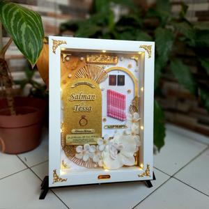 Jual Mahar Nikah Anggrek / Bingkai mahar minimalis / simbolis mahar ...