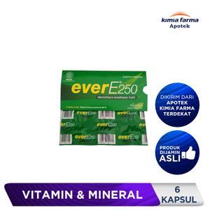 Jual EVER E 250 MG STRIP 6 KAPSUL / VITAMIN E / KIMIA FARMA - Kota ...