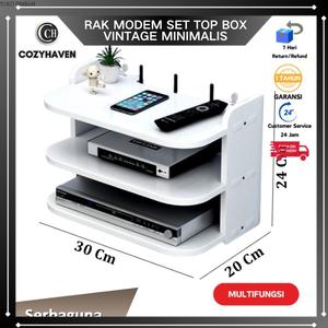 Jual CozyHaven - Rak Dinding 3 Susun Vintage Rak Wifi Serbaguna Untuk ...