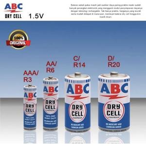 Jual daBest- BATERAI/BATTERY/BATU BATRAI ABC UKURAN AA 1.5V Dry Cell ...