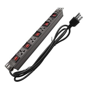 Jual PRO, 19 inch Cabinet Rack Power Strip 16A Universal Sockets ...