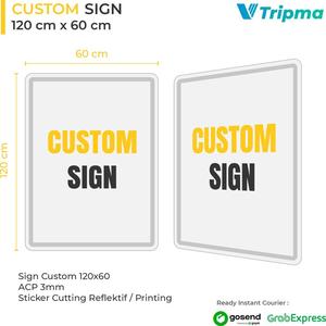 Jual Rambu Custom - Rambu Custom 50Cm X 60Cm - Jakarta Utara - Whistle ...
