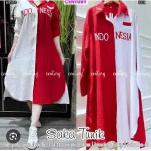 Jual BARU One Set 17 agustus || Setelan Merah Putih Hari Kemerdekaan 45 ...