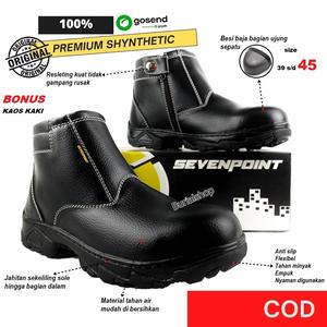 Jual SAFETY Sepatu Safety Boots Slop Original Ujung Besi Septy Slip On ...
