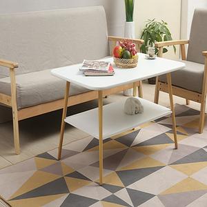Jual Modern Small Table Living Room Rectangular Double Decker Small ...