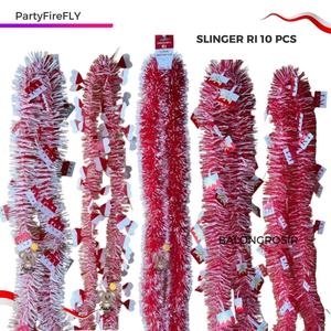 Jual Best!! Slinger Rumbai Merah Putih Hiasan Dekorasi HUT KEMERDEKAAN ...