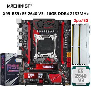Jual Miniva Authentic MACHINIST RS9 X99 Motherboard kit Xeon E5 2640 V3 LGA 2011-3 CPU Processor ...