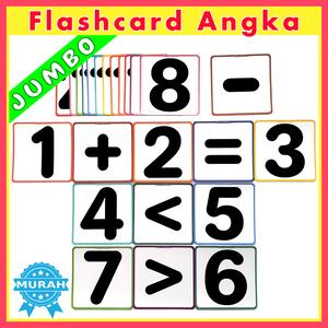 Jual Sale Flashcard JUMBO ANGKA, Kartu Pintar Belajar Angka Jumbo ...