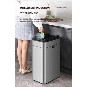Jual Tempat Tong Sampah Kotak Sensor Otomatis Smart Touchless Trash Bin ...