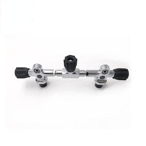 Jual Diving Manifold 232bar DIN / YOKE Dual Twin Gas Cylinder Valve ...