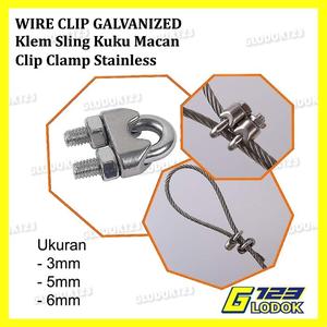 Jual Wire Rope Clip Clamp Klem Kabel Kawat Seling Sling Kuku Macan ...