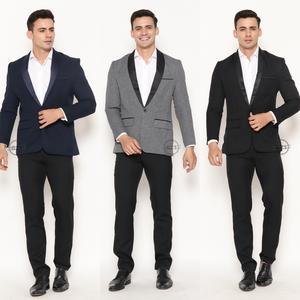 Jual Jas Pria Slim Fit Formal Hitam Tuxedo Kancing Satu Premium High ...
