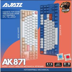Jual Ajazz Ak871 / Ak-871 Gasket Mount Wireless Mechanical Keyboard ...