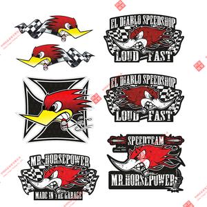 Jual Creative PVC Car Sticker Hot Rod Vintage Racing Tuning Old School ...