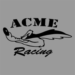 Jual Wile E. Coyote for ACME Racing Vinyl Decal Sticker Car Truck ...