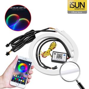 Jual iSUN Lampu LED Alis WRGB DRL Flexible Matrix RGB No Bintik 30/60cm ...