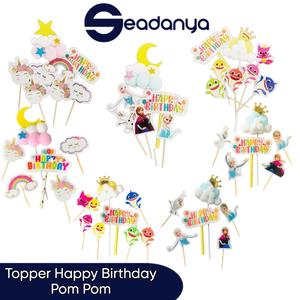 Jual Topper Happy Birthday / Topper Ulang Tahun / Topper Kue - Frozen ...