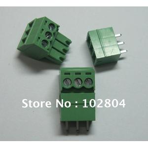 Jual 60 pcs 3pin/way Pitch 3.5mm Screw Terminal Block Connector Green ...