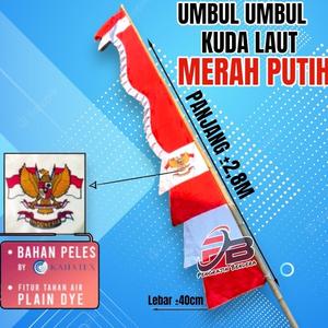 Jual BENDERA UMBUL UMBUL REMPEL KUDA LAUT MERAH PUTIH ISI 20 PCS(1KODI ...